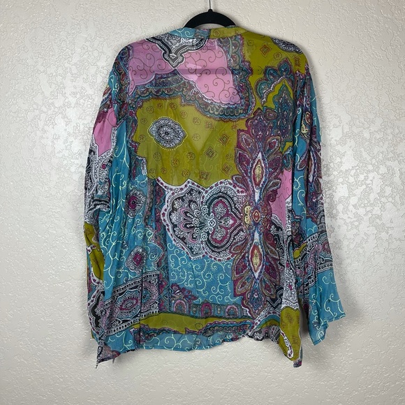 Caite | Tops | Caite Multi Colored Beaded Boho Blouse | Poshmark